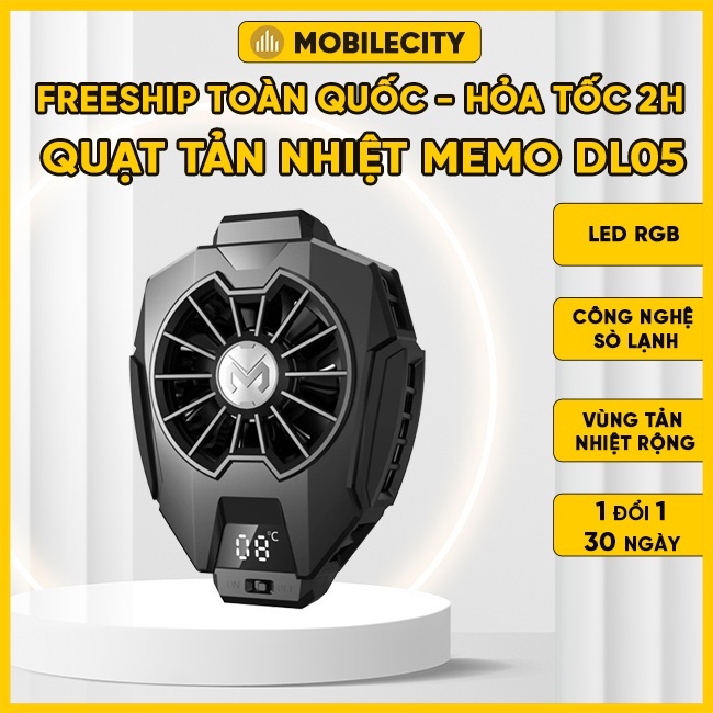 Quạt Tản Nhiệt Điện Thoại Sò Lạnh MEMO DL05 Ver 3 2022 tản nhiệt ĐT ...