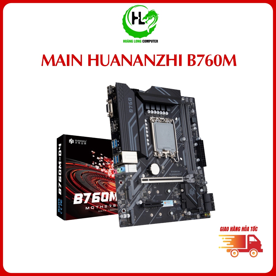 Mainboard Huananzhi B760M-D4 Black/ White Socket 1700 Main B760 DDR4 BH ...