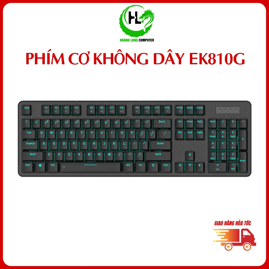 Bàn Phím Cơ Không Dây Dareu EK810G Blue Switch USB/LED Phím Cơ EK810 ...