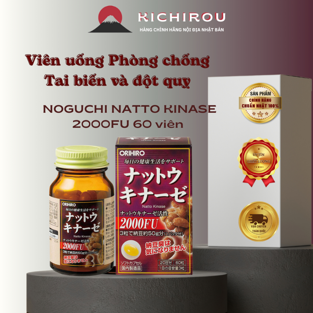 Viên uống hỗ trợ phòng chống cục máu đông, tai biến Nattokinase 2000FU ...