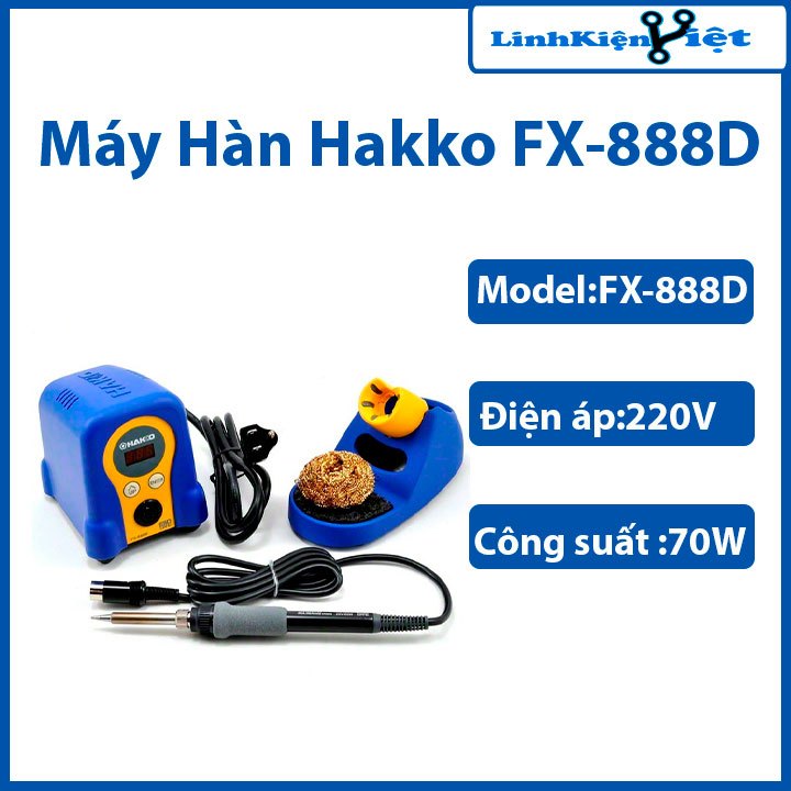 Máy hàn Hakko FX-888D nguồn 220V/70W siêu khoẻ | Shopee Việt Nam