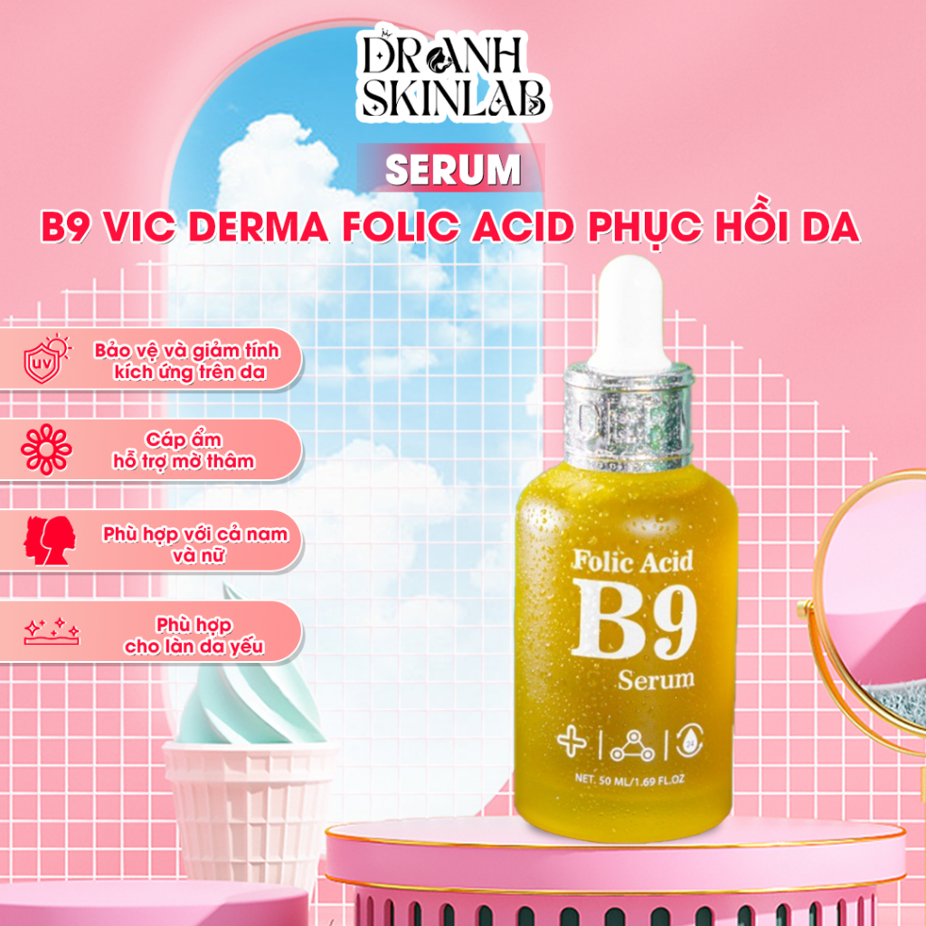 Serum B9 VIC DERMA Cấp Ẩm Và Phục Hồi Hàng Rào Bảo Vệ Da | Shopee Việt Nam