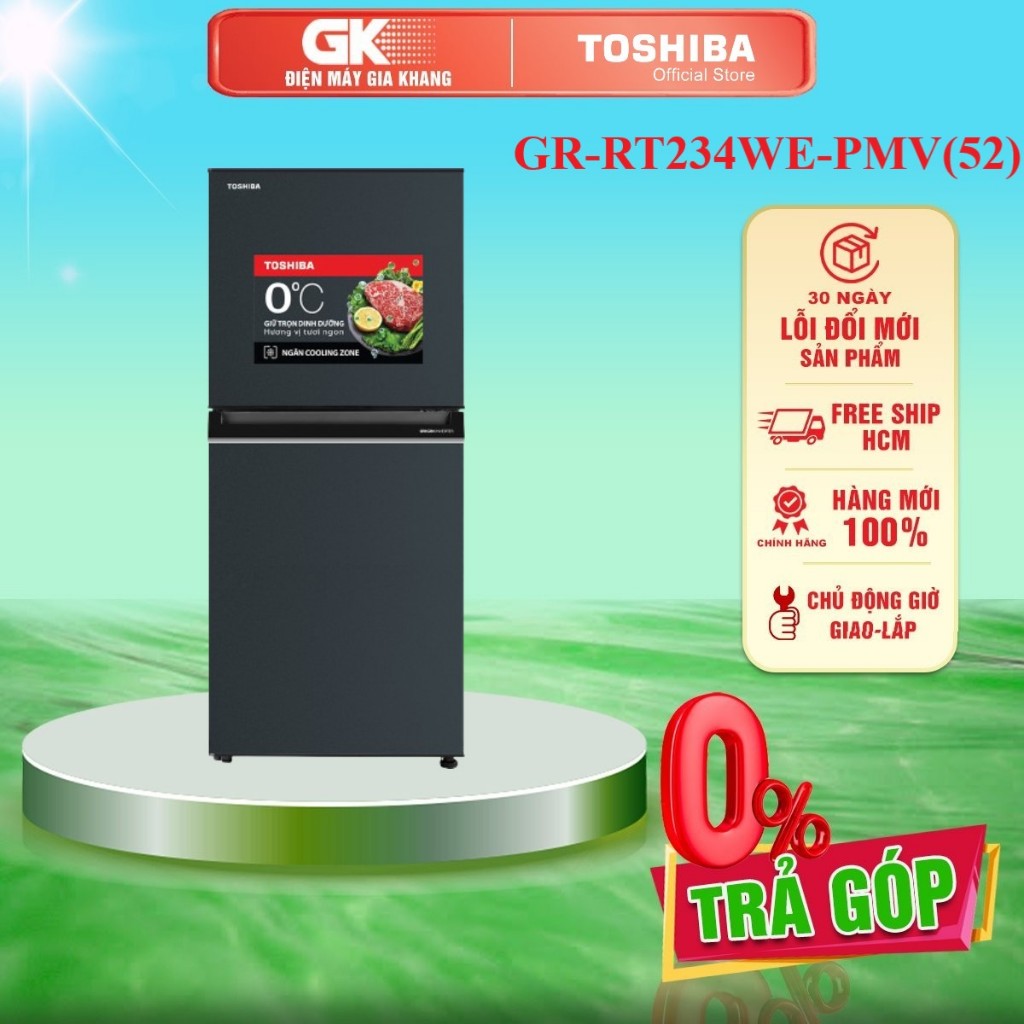 GR-RT234WE-PMV(52) - Tủ lạnh Toshiba Inverter 180 lít GR-RT234WE-PMV(52) - GIAO TOÀN QUỐC ...