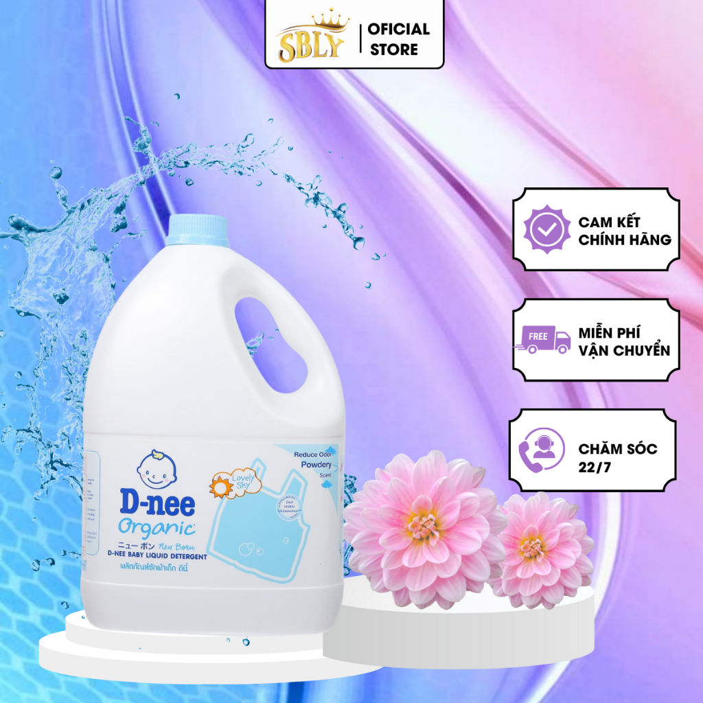 Nước Giặt D-nee Organic Màu Xanh Can 3L, An Toàn Cho Da Em bé [ SBLY ...