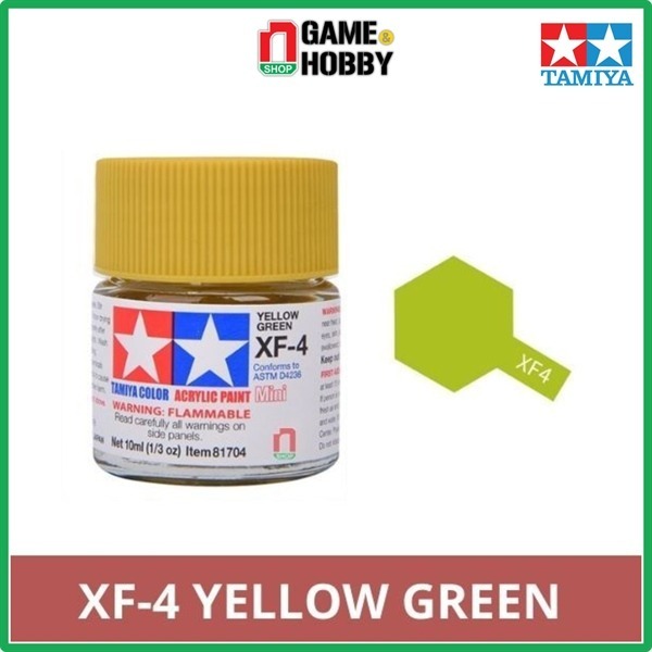 SƠN MÔ HÌNH TAMIYA ACRYLIC MINI XF-4 YELLOW GREEN - 81704 | Shopee Việt Nam