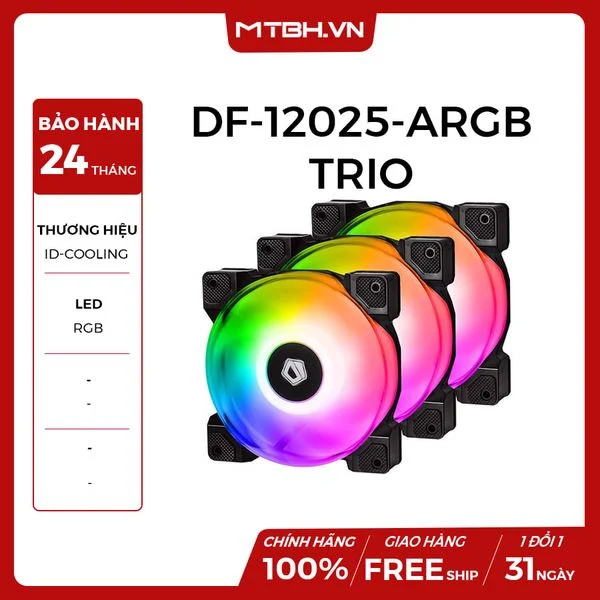 FAN CASE ID-COOLING DF-12025-ARGB TRIO (3pcs Pack) | Shopee Việt Nam