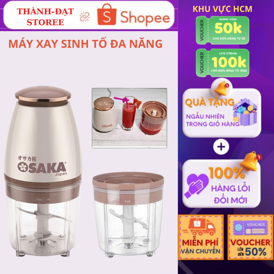 Máy Xay Đa Năng Osaka 350W, Máy Xay Sinh Tố Cầm Tay, Máy Xay Thịt Mini ...