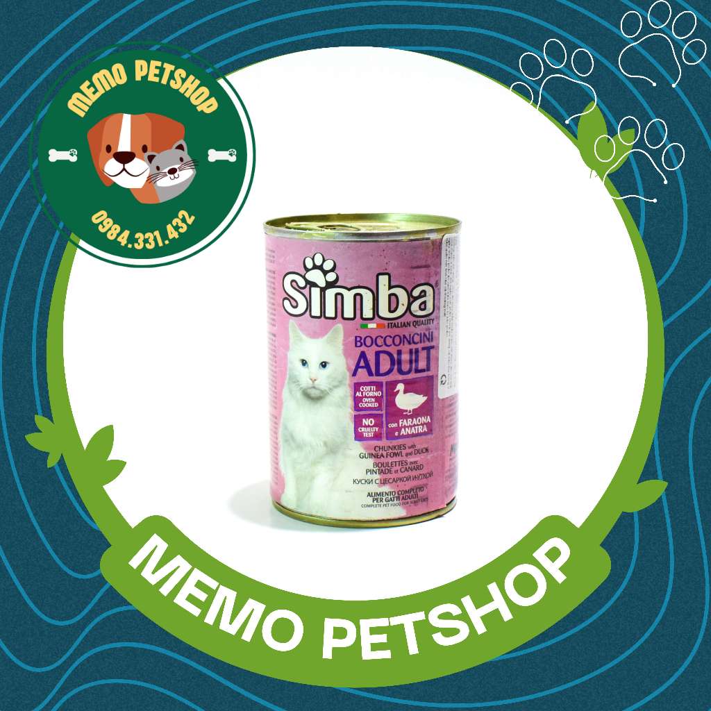 Pate mèo Simba - vị Gà Sao và Vịt - 415 gam | Shopee Việt Nam