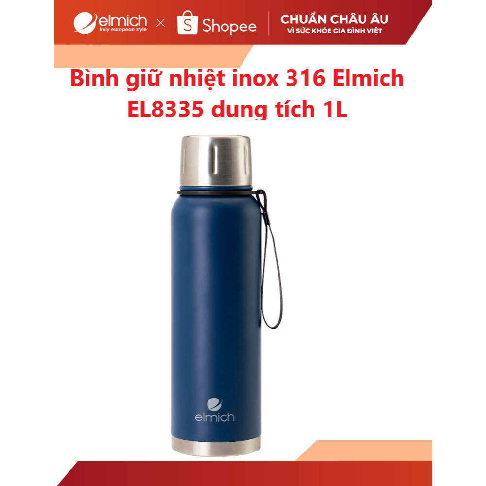 Bình giữ nhiệt inox 316 Elmich EL8335 dung tích 1L | Shopee Việt Nam