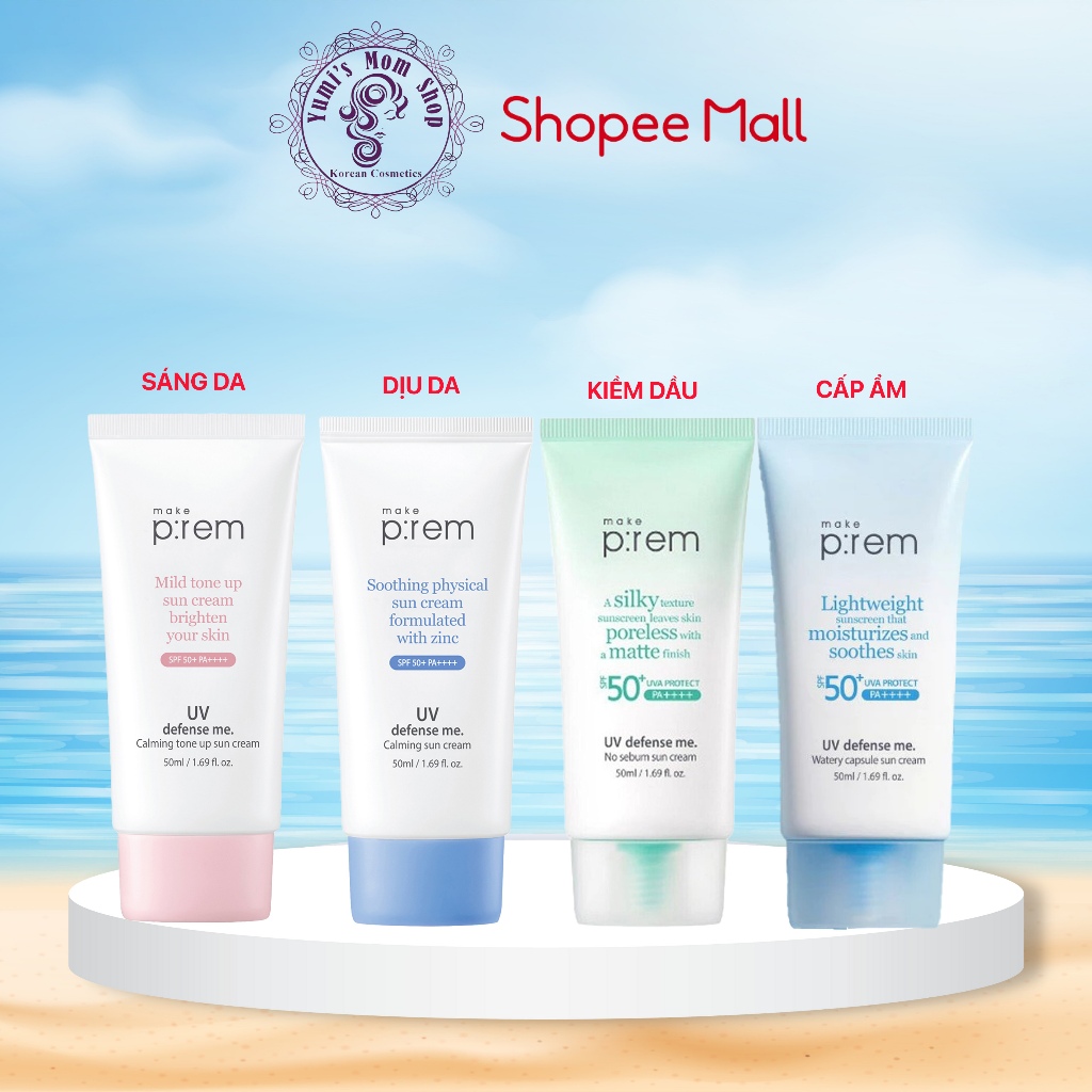 Kem Chống Nắng Make prem Vật Lý, Hoá Học Nâng Tone, Kiềm Dầu Make P:rem ...