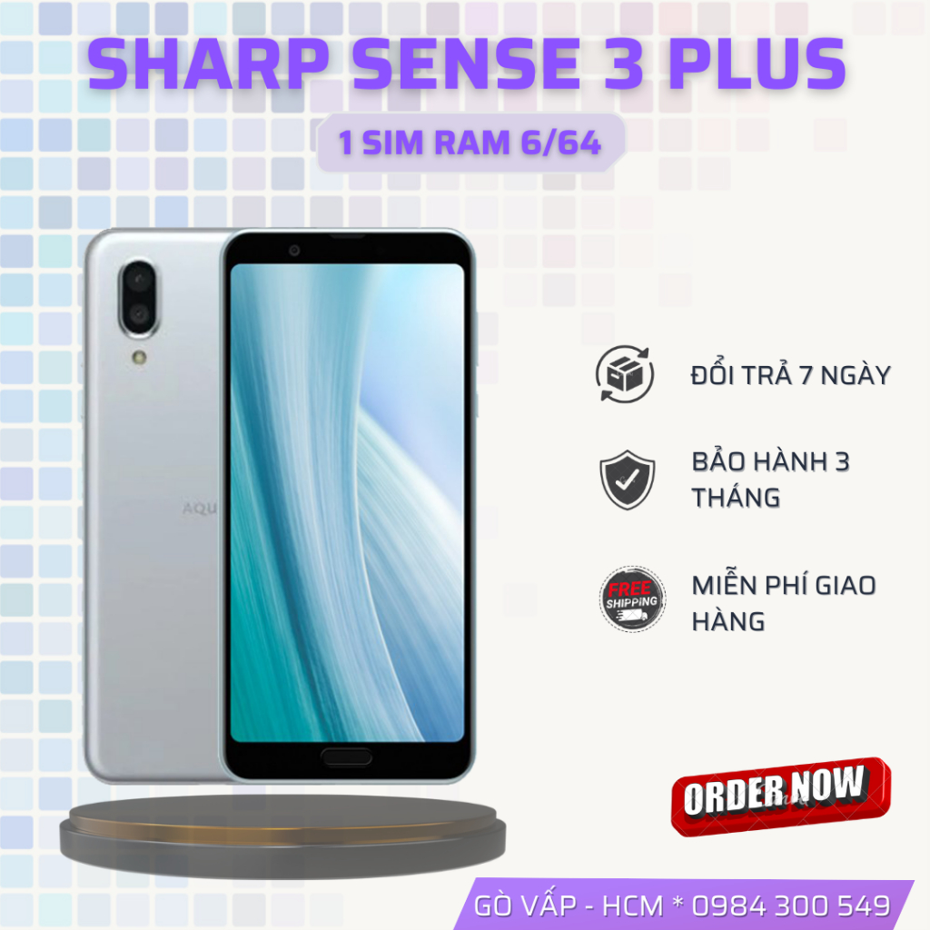 Điện Thoại Sharp AQUOS sense 3 Plus Zin Đẹp Pin Trâu Ram 6/64 | Shopee Việt Nam