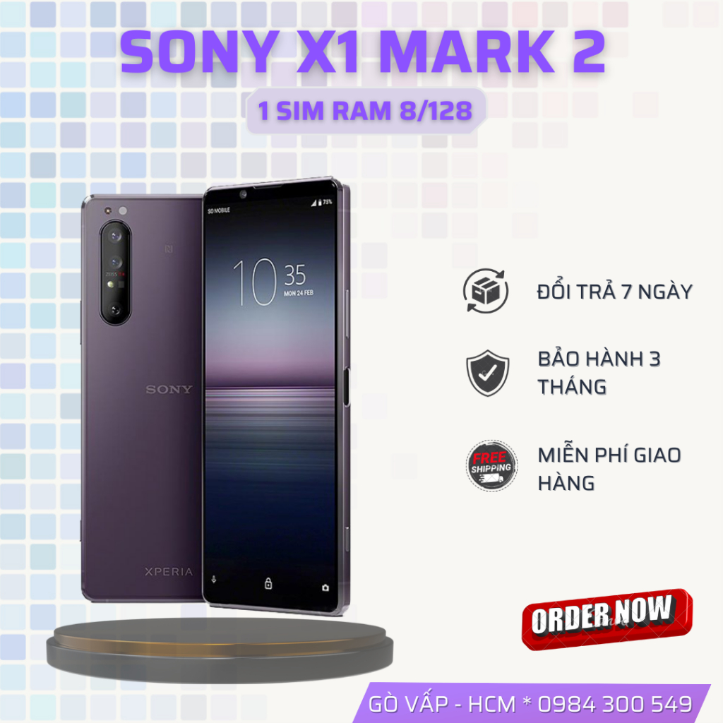 Điện Thoại Sony X1 Mark 2 máy đẹp nguyên zin bản nhật 1 sim ram 8/128 ...
