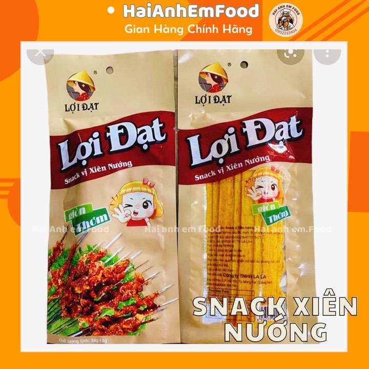 Gói snack vị thịt xiên nướng [Lợi Đạt] | Shopee Việt Nam