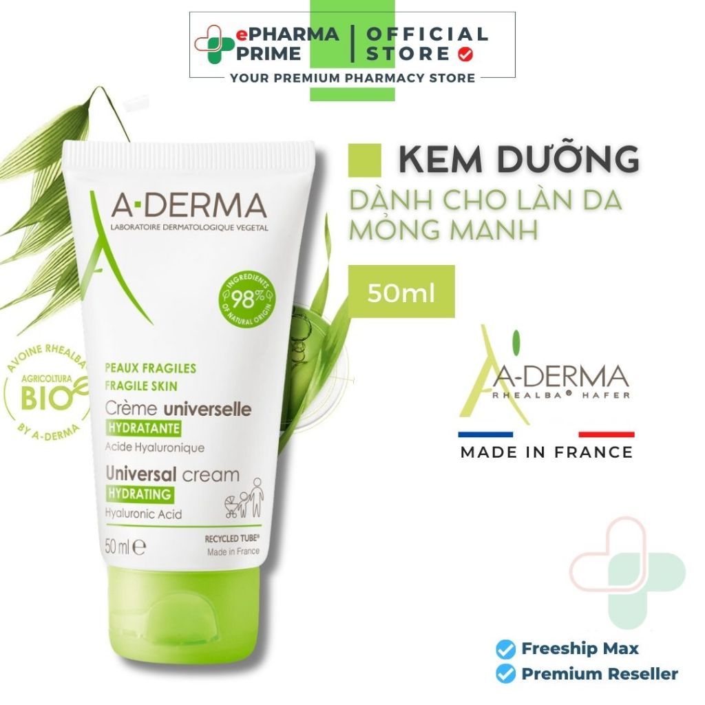 Kem dưỡng ADERMA Universal Cream Hydrating Làm Ẩm Và Mềm Mượt Da 50ml ...