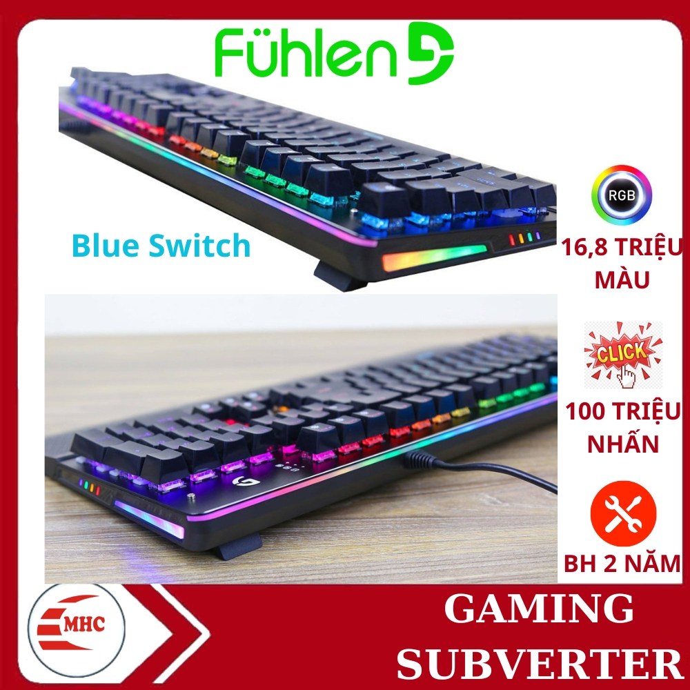 Bàn phím quang cơ gaming Fuhlen Subverter, Led RGB, Blue switch- Bảo ...