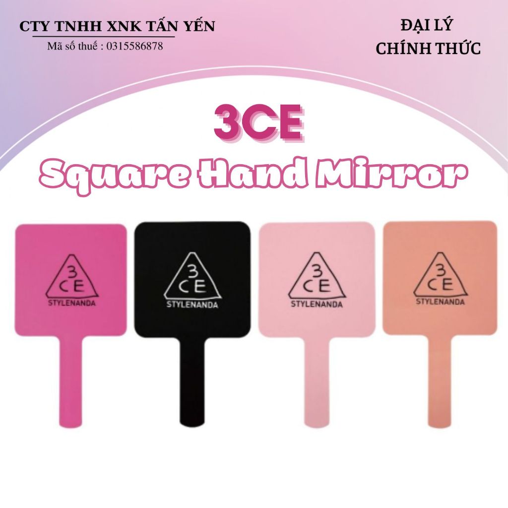Gương Cầm Tay 3CE Square Hand Mirror | Shopee Việt Nam