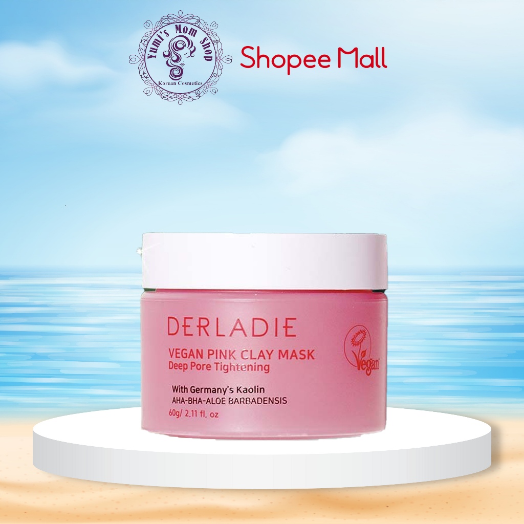 Mặt Nạ Đất Sét Derladie Hút Dầu Kiểm Soát Nhờn 12H Derladie Vegan Pink ...