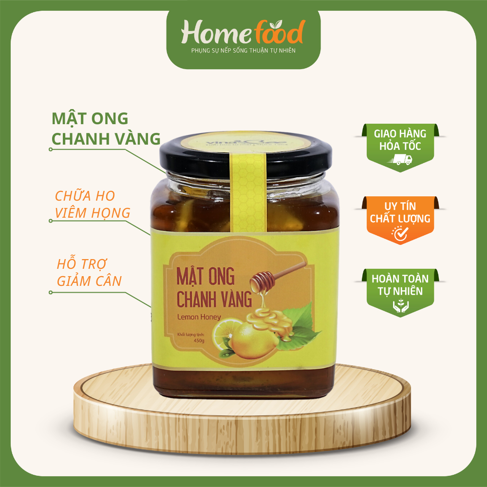 Mật Ong Chanh Vàng Vinabee 450g/mật ong đẹp da | Shopee Việt Nam