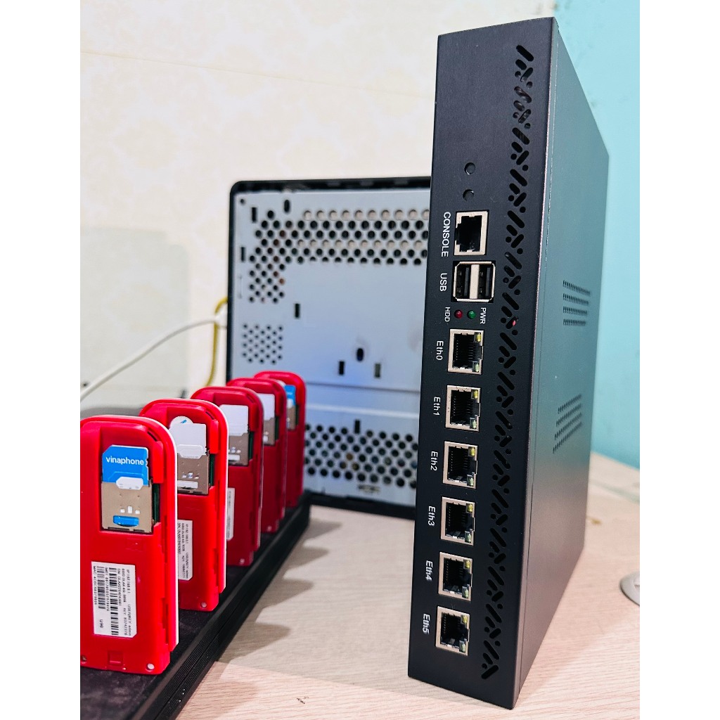 Box OBC Proxy Wan 5 Line - Tạo Proxy từ mạng cáp quang 1 đường mạng tạo ...