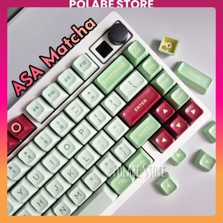 Keycap ASA Matcha profile PBT bàn phím cơ Polabe Store Keycap in sắc ...