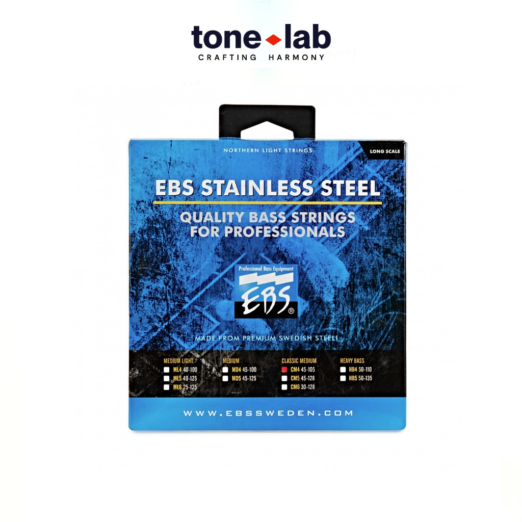 [Tone Lab] [HCM] Dây Đàn Guitar Bass size 45-105 Stainless Steel Long Scale EBS 4 Dây | Shopee ...