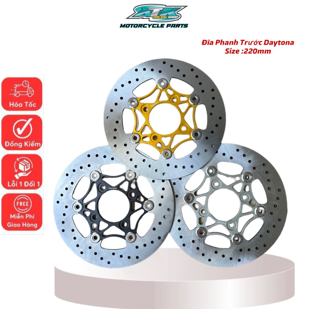 Đĩa thắng trước size 220 gắn như zin cho wave ,sirius và các dòng xe ...