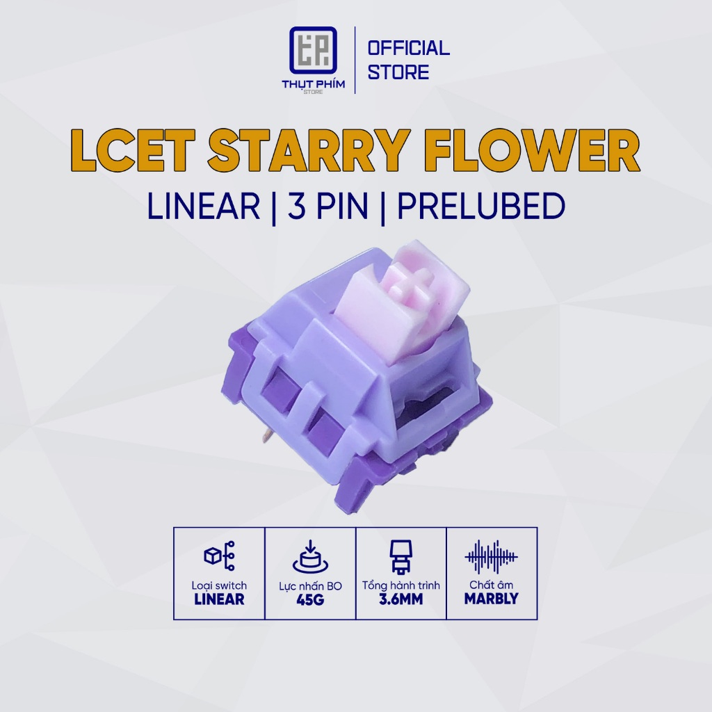 Switch LCET Starry Flower Công tắc bàn phím cơ Linear 45g | Shopee Việt Nam