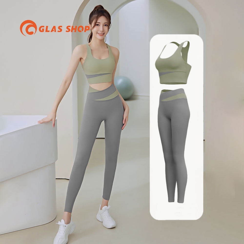 Bộ Quần Áo Tập Gym Yoga Thể Thao Nữ Co Giãn Cao Cấp Thấm Hút Mồ Hôi Có ...