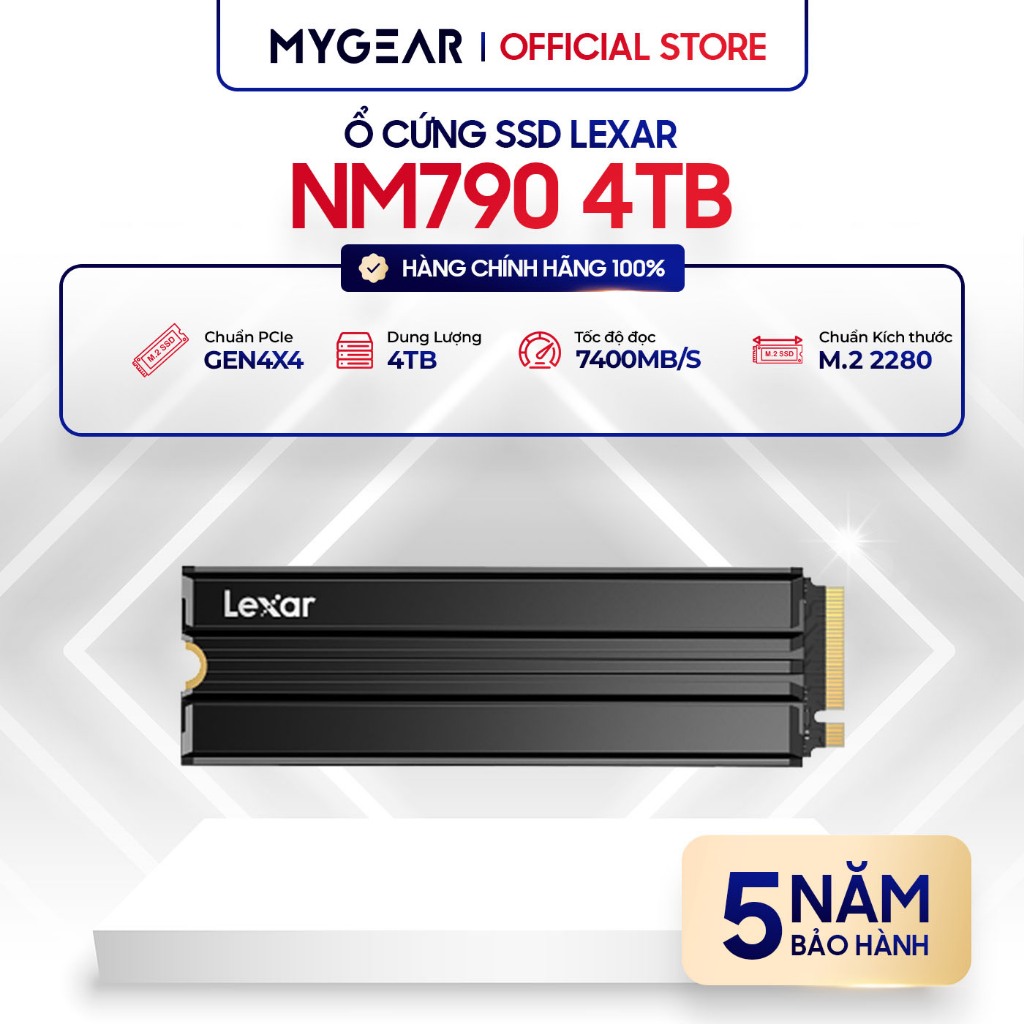Ổ cứng SSD Lexar NM790 512GB-4TB, PCIe M2 G4x4 NVMe Chính hãng - Bảo ...