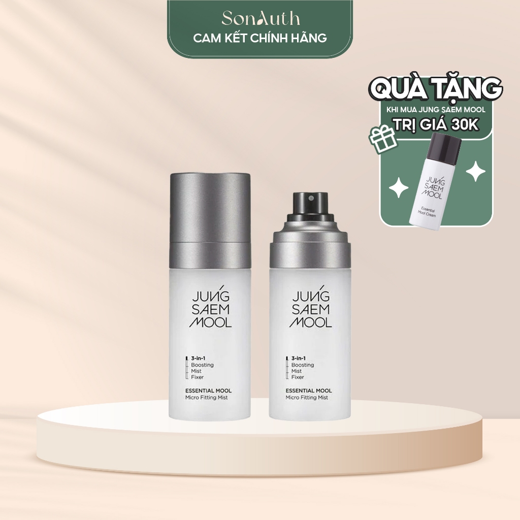 Xịt giữ makeup Jung Saem Mool 3-in-1 Essential Mool Micro Fitting Mist 55ml | Shopee Việt Nam