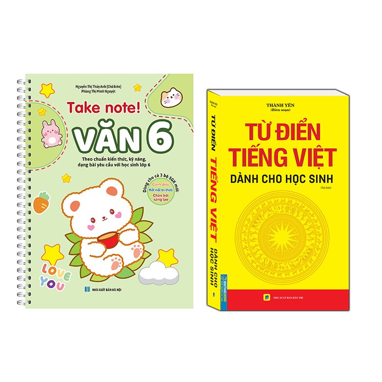 sách - TAKE NOTE! Văn 6 và Từ điển tiếng việt dành cho học sinh khổ to ...