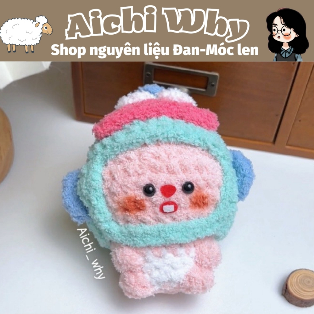 {DIY} Set nguyên liệu móc len Loopy Cá Nóc+Video Hướng dẫn chi tiết ...