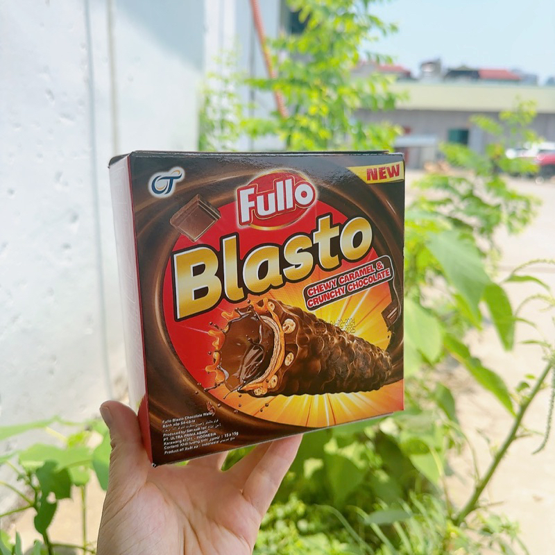 Bánh xốp Sô cô la Fullo Blasto (270g) 15 x 15gr (Fullo Blasto Stick Wafer Chocoate 15 gr ...
