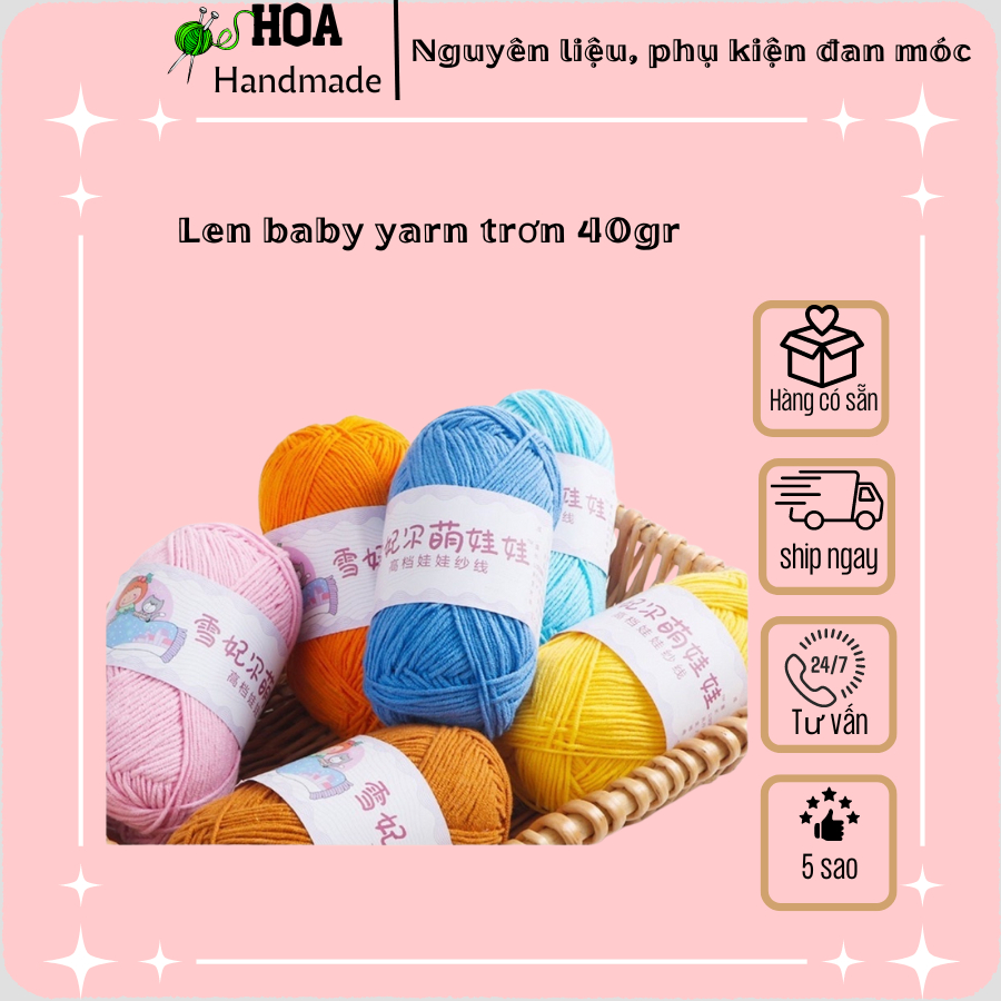 len baby yarn loại 1 (màu từ 1-64) | Shopee Việt Nam