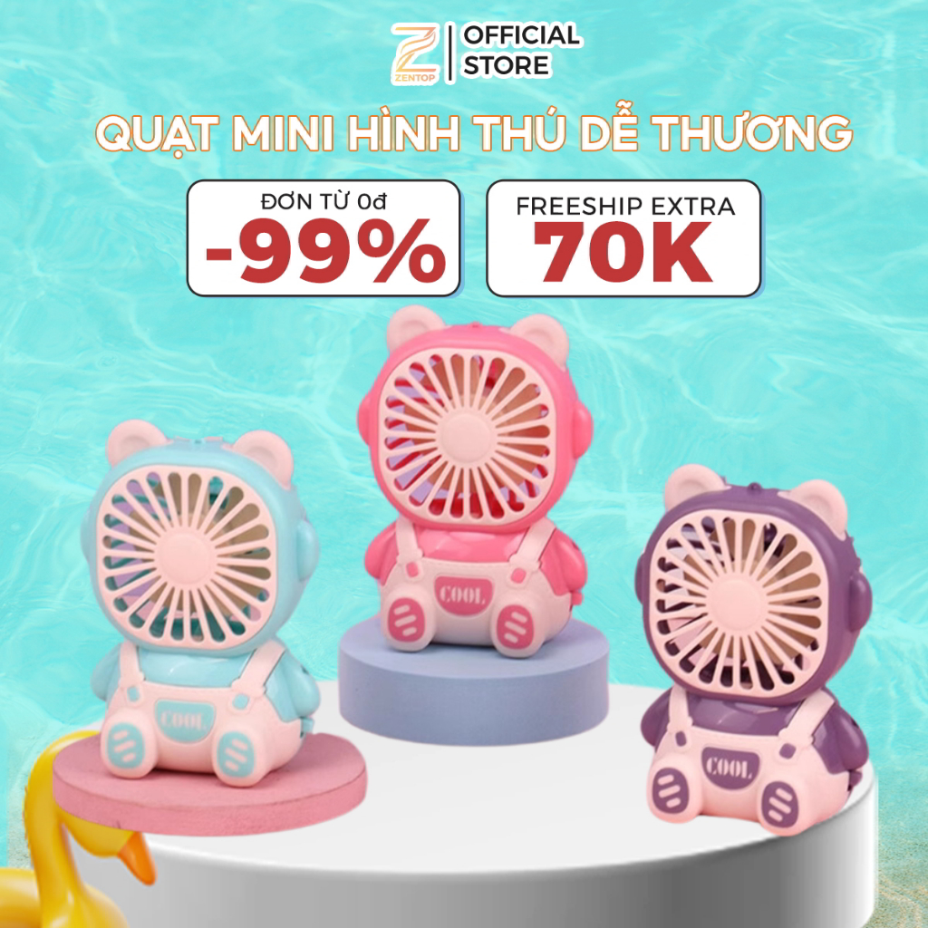 Quạt mini cầm tay sạc điện quạt tích điện để bàn sạc USB Handheld Fan ...