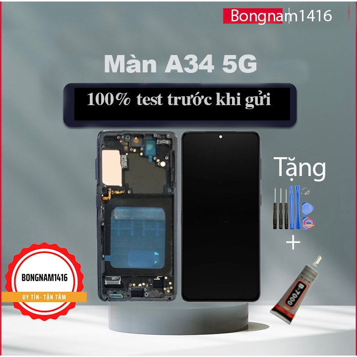 Màn Hình thay thế dành cho sam A34 2023 / A346 kèm bộ sửa và keo dán ...