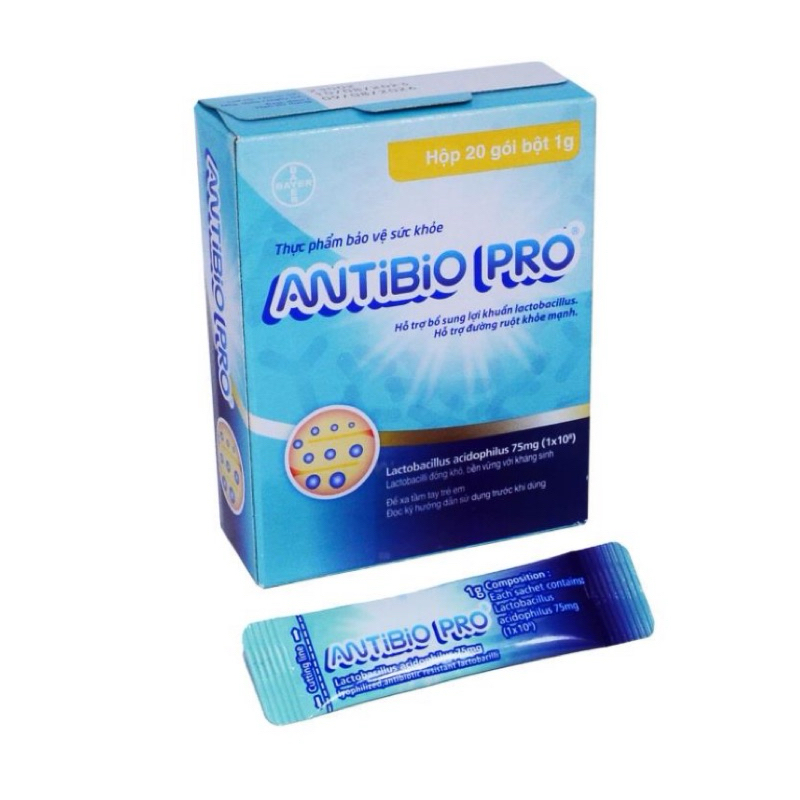 Antibio Pro (hộp 20 gói)—Hỗ trợ bổ sung lợi khuẩn giúp đường ruột khoẻ mạnh. Men vi sinh đường ...