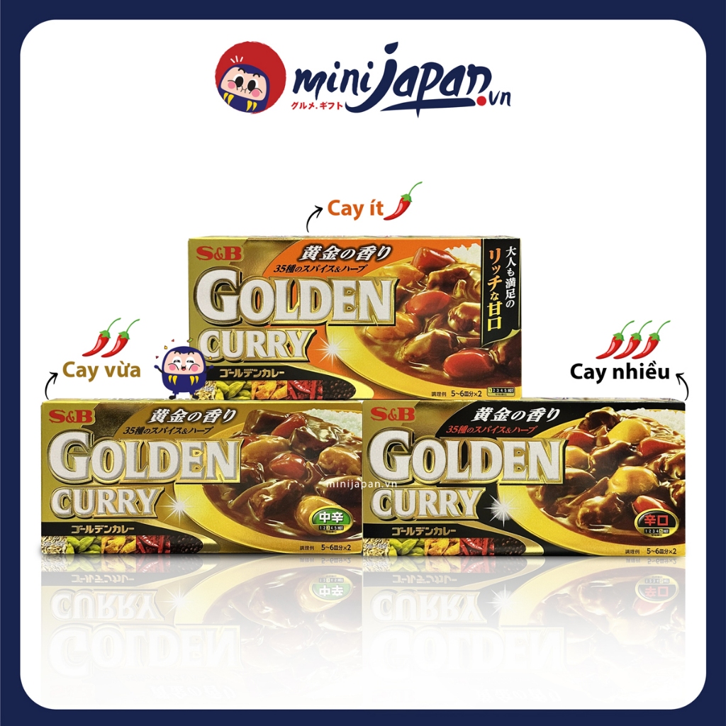 Viên Cari Nhật Golden Curry 198G đủ vị - Viên cà ri nội địa Nhật Bản ...