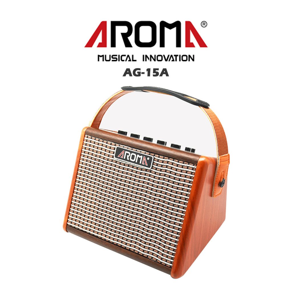 [Chính Hãng] Loa Amply Guitar Aroma AG-15A Bluetooth Pin Sạc | Shopee Việt Nam