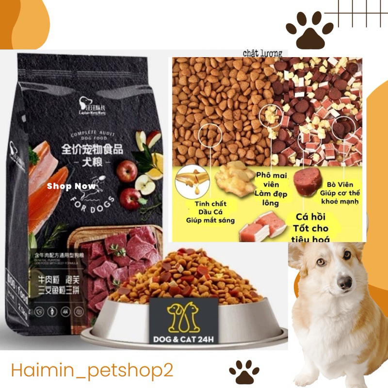 Hạt Captain Cho Chó Mix Topping2,5kg | Shopee Việt Nam