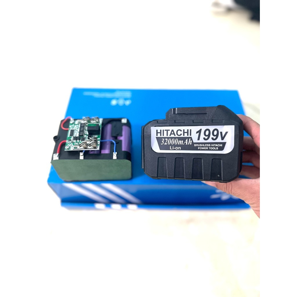 Pin HITACHI 15 Cell tím dung lượng cao chân pin thông dụng.có đèn báo ...