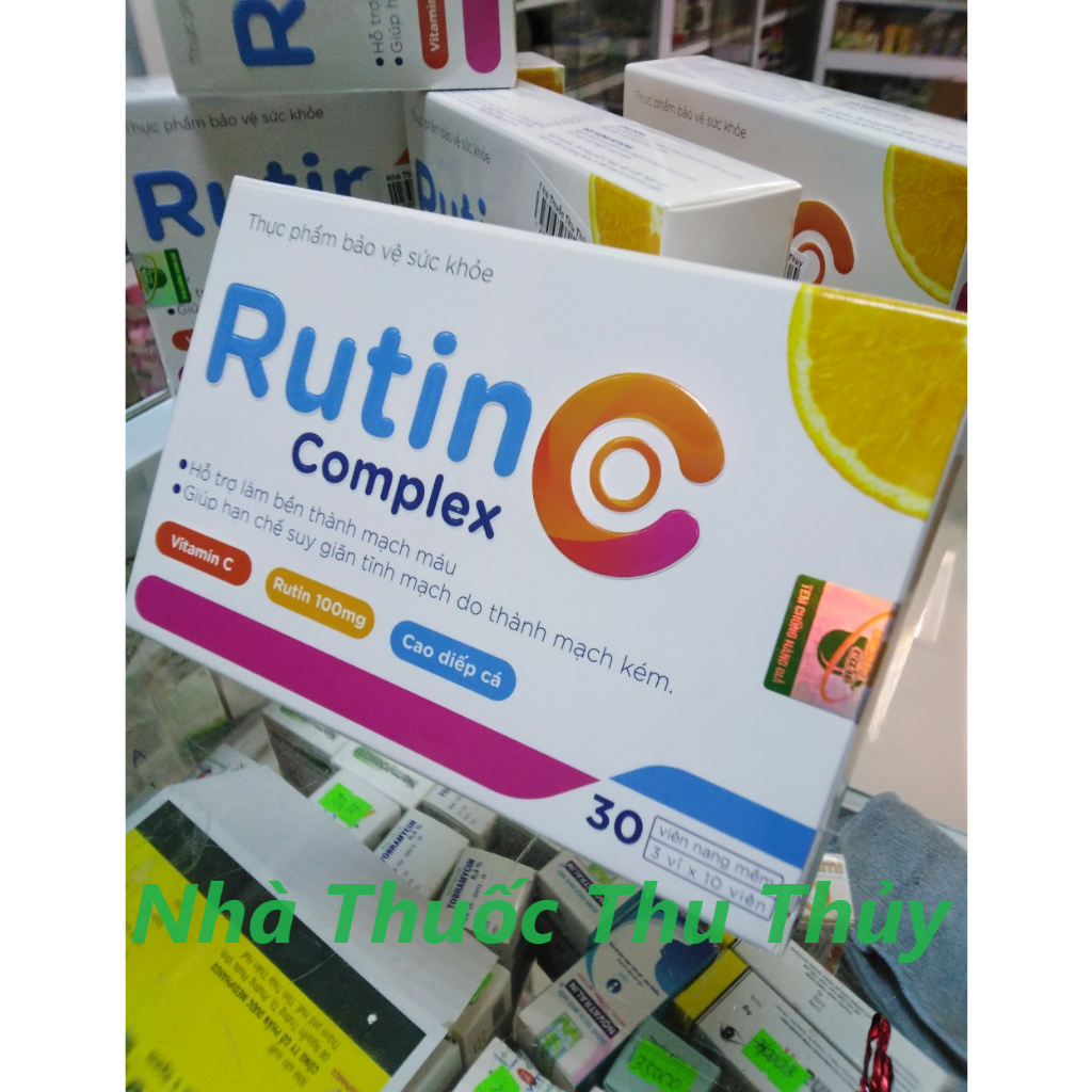 Rutin C Complex hỗ trợ tăng sức bền thành mạch,giúp hạn chế suy giảm ...