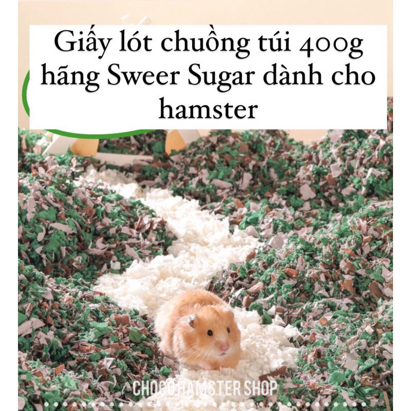 Giấy lót chuồng sắc màu gói 400g hãng Sweet Sugar mềm mại dành cho Hamster | Shopee Việt Nam