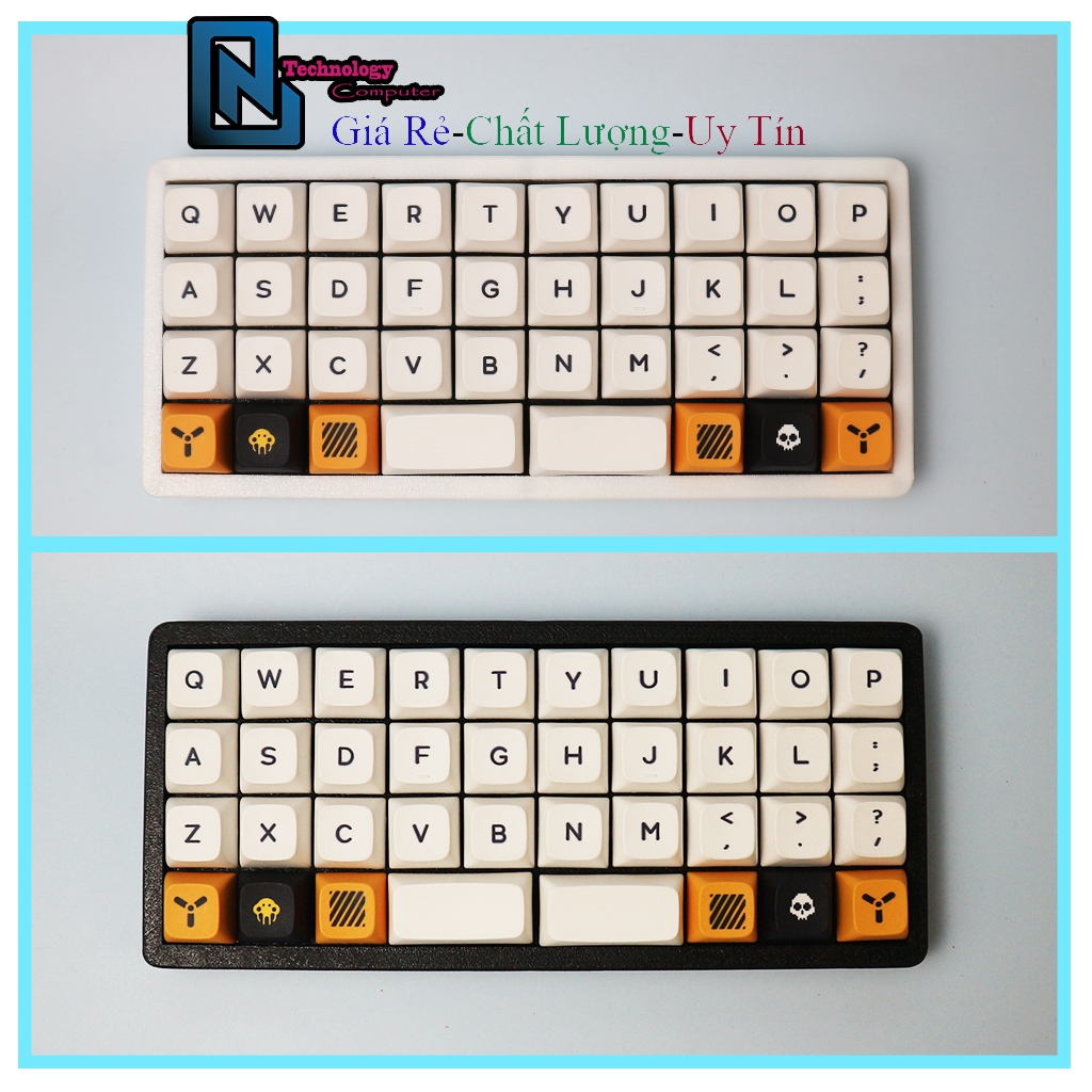 Vỏ Bàn Phím Keeb For Mom In 3D Đen Trắng 3 Mảnh Có Kèm Ốc Dành Để Thay Thế Nâng Cấp | Shopee ...