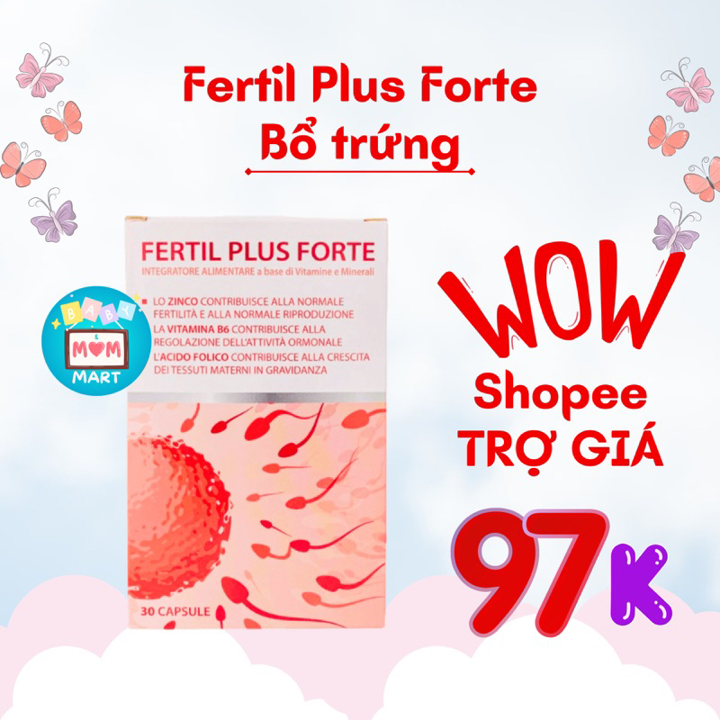 FERTIL PLUS FORTE - Bổ Trứng, Tăng Khả Năng Thụ Thai, Vitamin Tổng Hợp ...