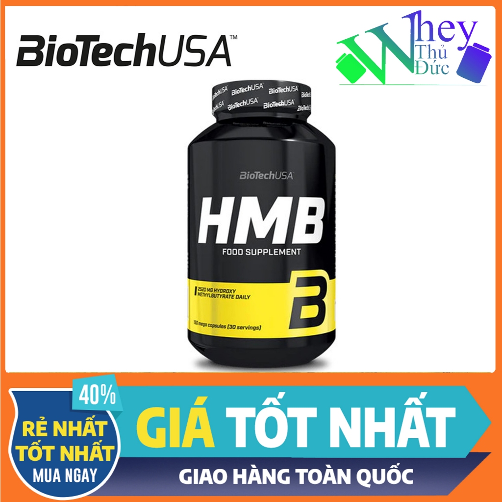Tăng cơ HMB BiotechUSA Hộp 150 Viên - Giúp tổng hợp protein vào cơ bắp ...