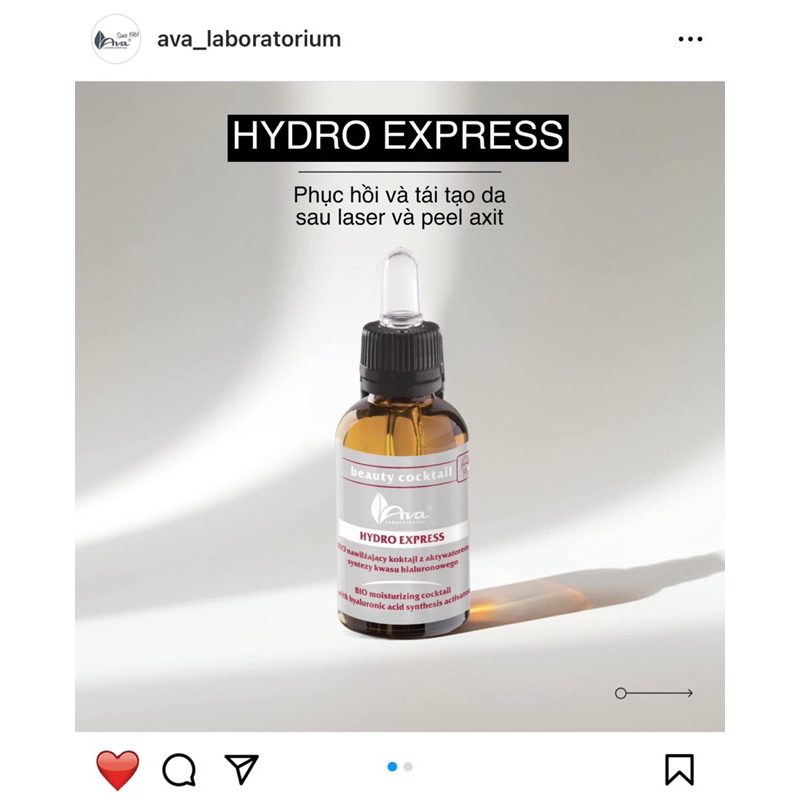 AVA - Serum dưỡng ẩm phục hồi Hydro Express(30ml) | Shopee Việt Nam