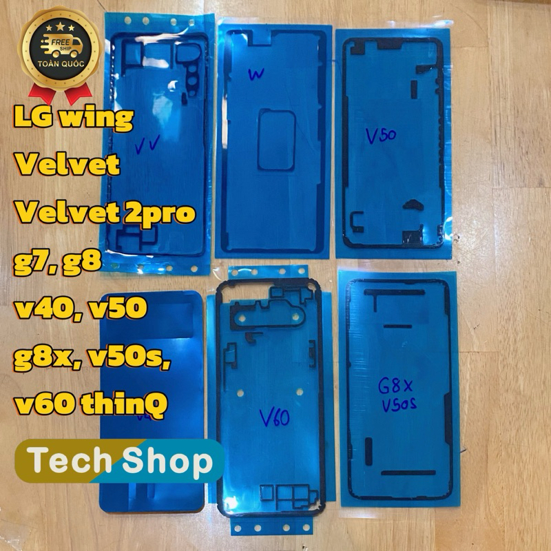 Ron keo lưng chống nước cho điện thoại LG wing velvet Velvet 2pro g7 g8 v40 v50 g8x v50s v60 ...