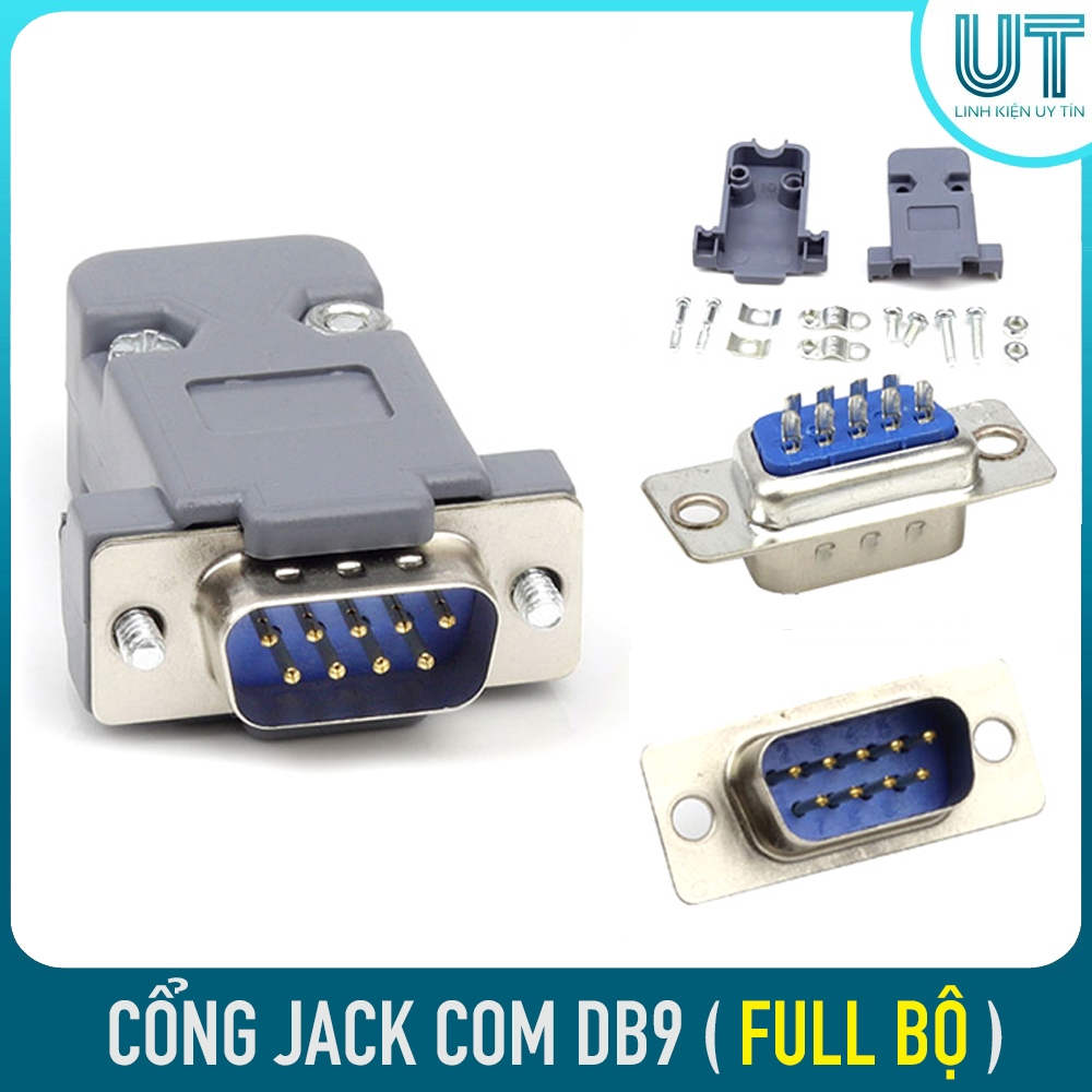 Cổng COM DB9 Chống Nhiễu Cao, Jack nối dây DB9, DB9 đực, cái thẳng ...