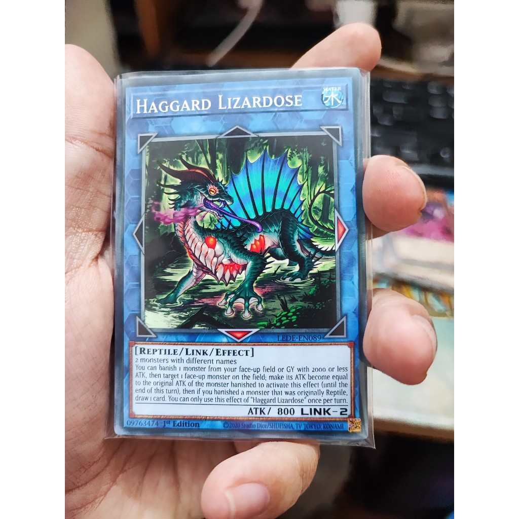 [Yugioh Funny Shop] 1 lá thẻ bài Haggard Lizardose - LEDE-EN089 ...